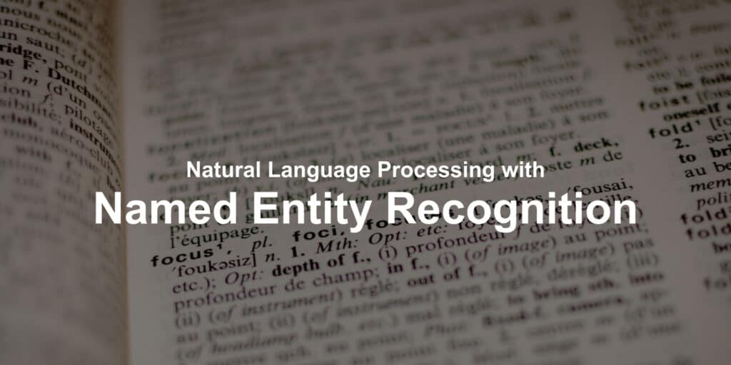 Named Entity Recognition - lutra analytics.