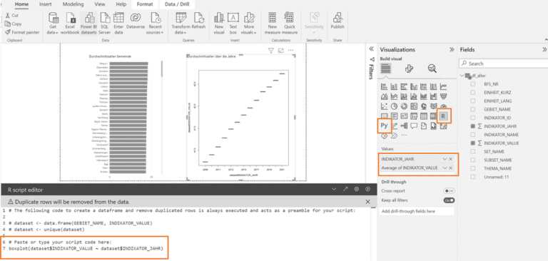 Python und R in Power BI - lutra analytics.